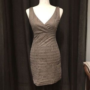 Express | Dresses | Grey Snake Skin Bodycon Dress Nwt From Express ...